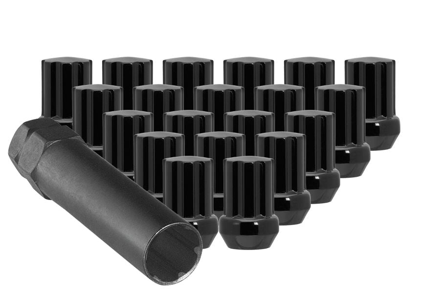 Ceco CD3809SBK-24 - (24)BLACK 7 SPLINE NUT 14X1.50 35mm HEIGHT