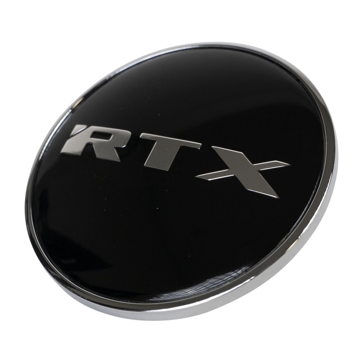 181K69RTB - Center Cap Black with RTX Chrome with Black Background 181